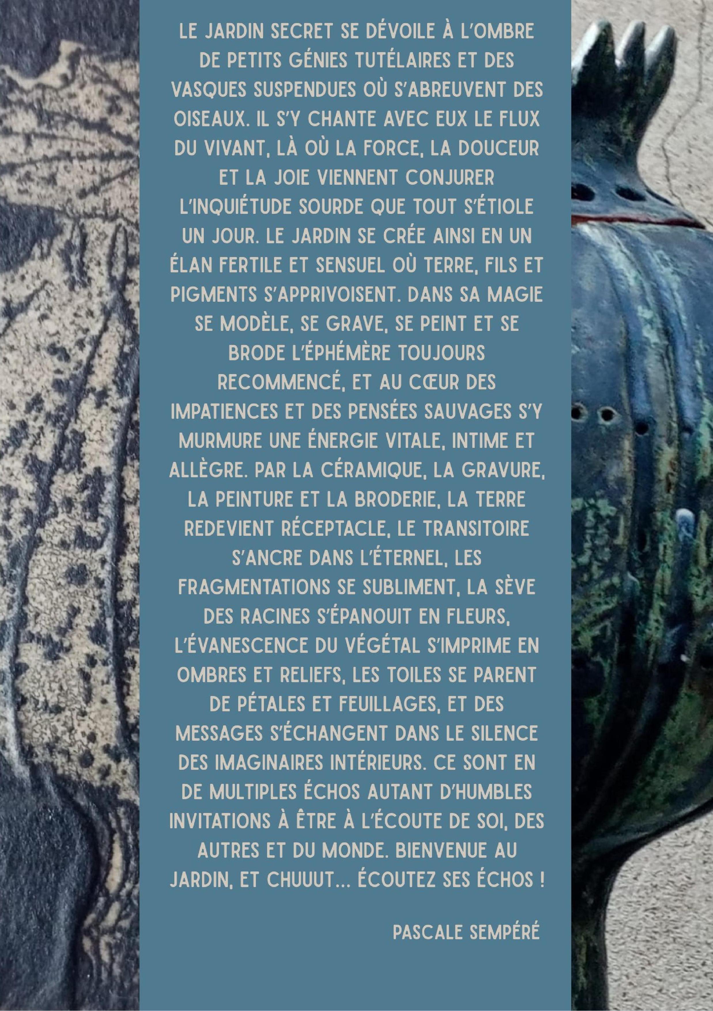 EXPOSITION LE JARDIN SECRET - RIEUX-VOLVESTRE - Exhibition