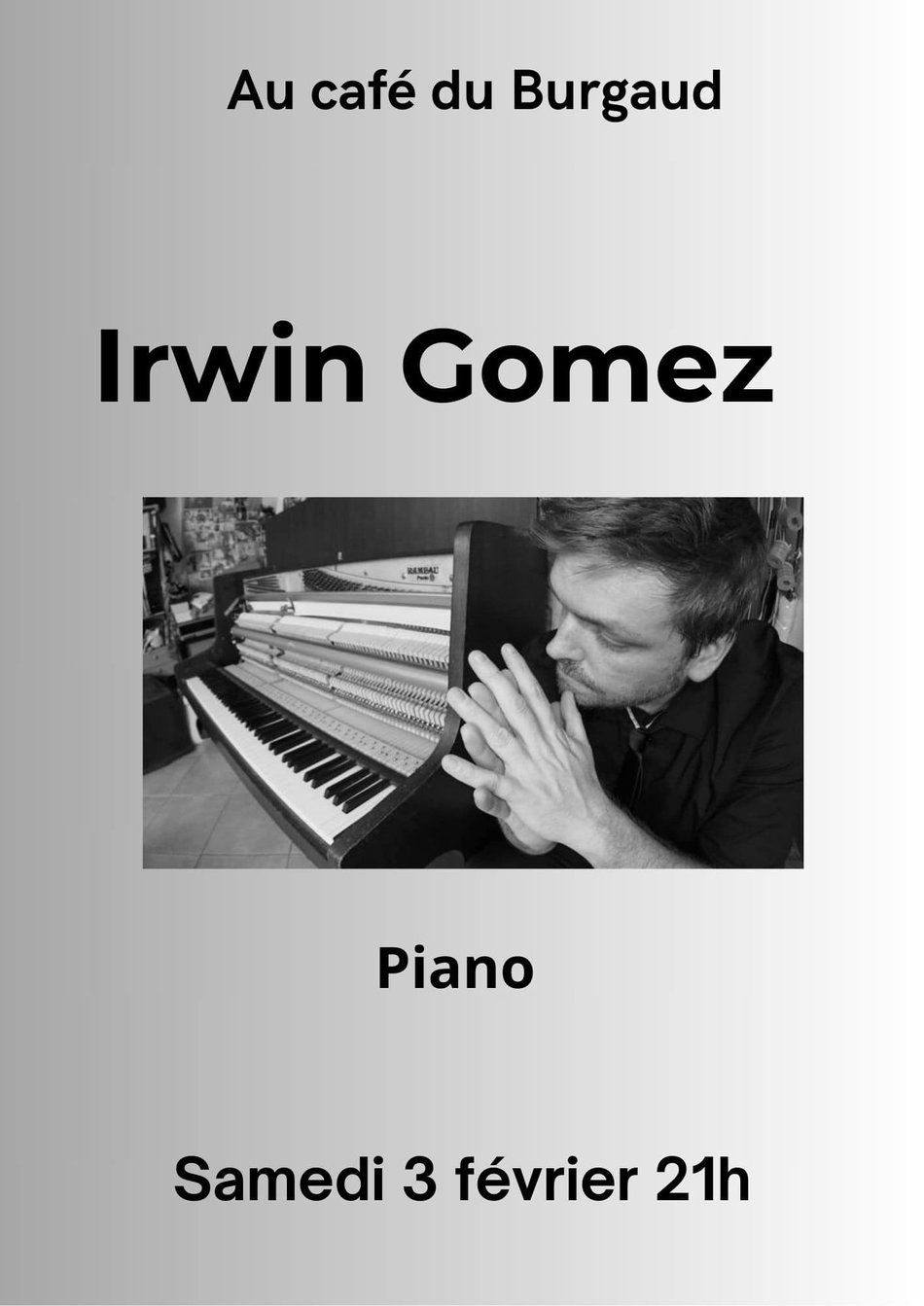 IRVIN GOMEZ EN SOLO, LE BURGAUD, | Tourisme des Hauts Tolosans